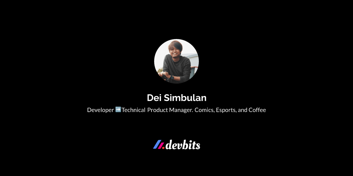 Dei Simbulan Dev Profile | Devbits.ph
