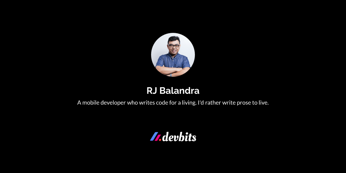 RJ Balandra Dev Profile | Devbits.ph