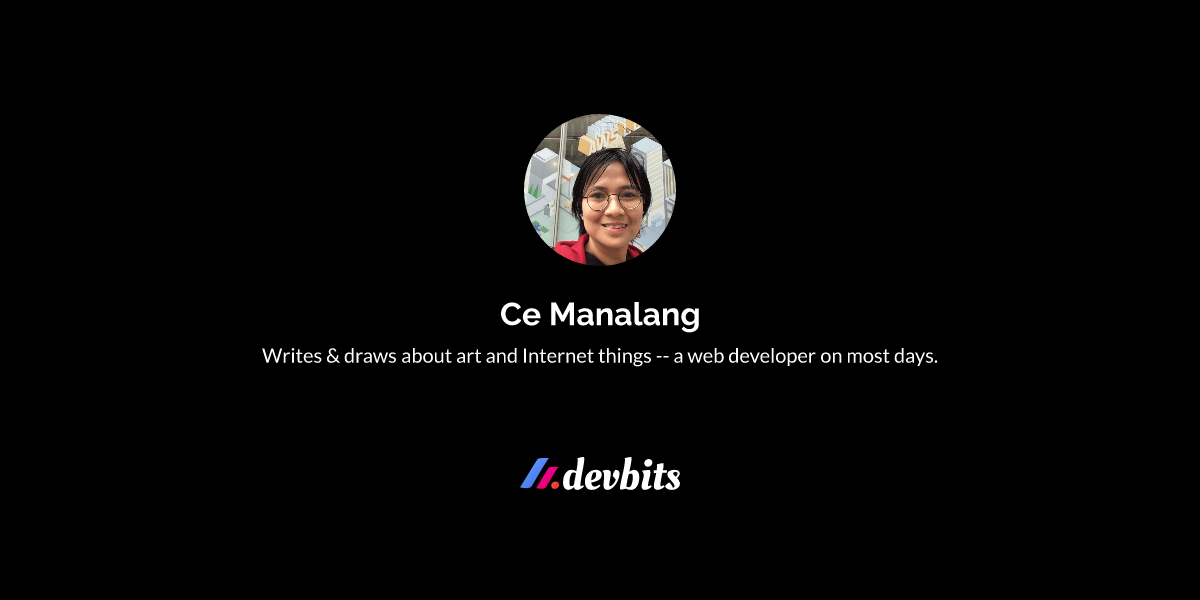 Ce Manalang Dev Profile | Devbits.ph