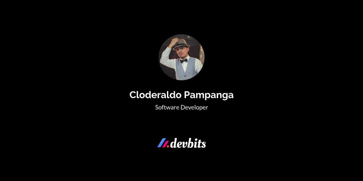 Cloderaldo Pampanga Dev Profile | Devbits.ph
