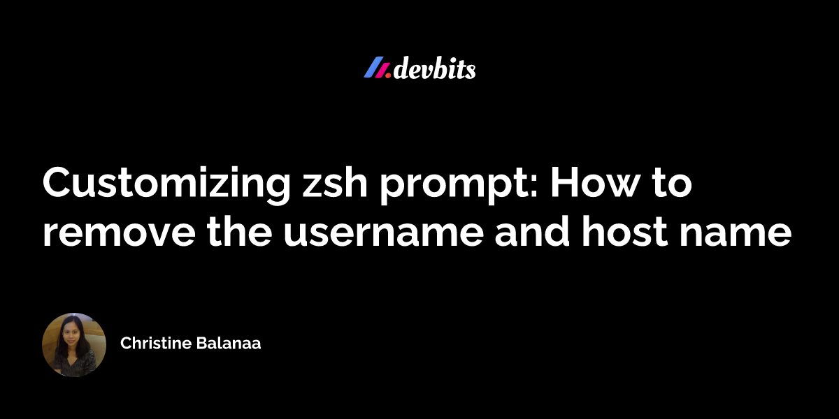 Customizing zsh prompt: How to remove the username and host name