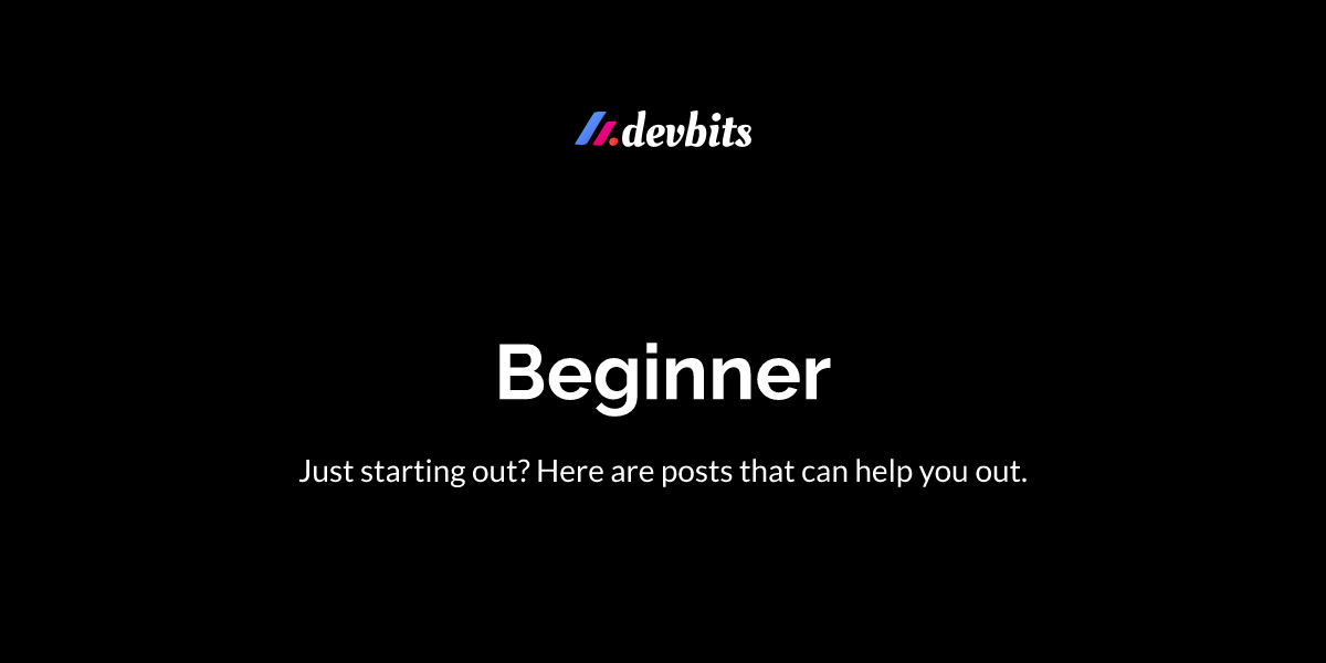 Beginner | Devbits.ph